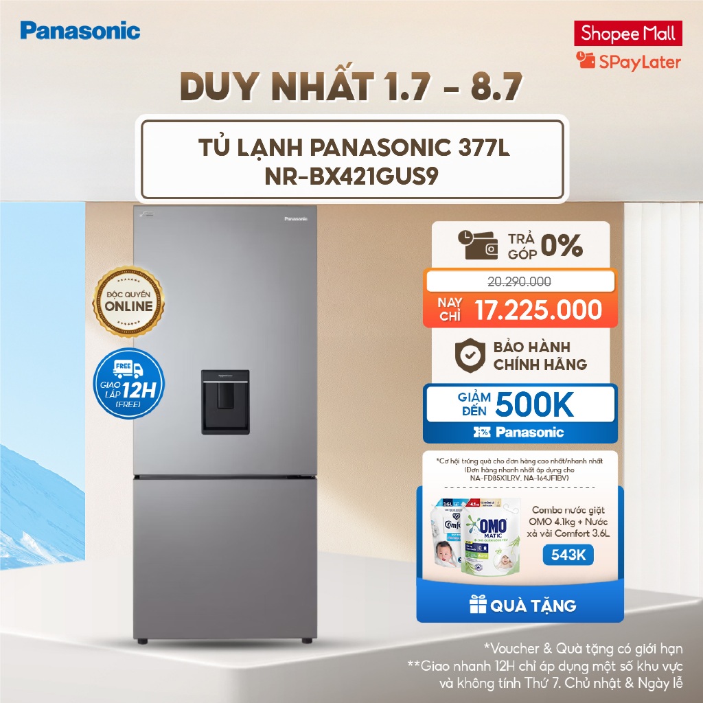 [LIVESTREAM] Tủ lạnh Panasonic Inverter Ngăn đông mềm diệt khuẩn 377L ...