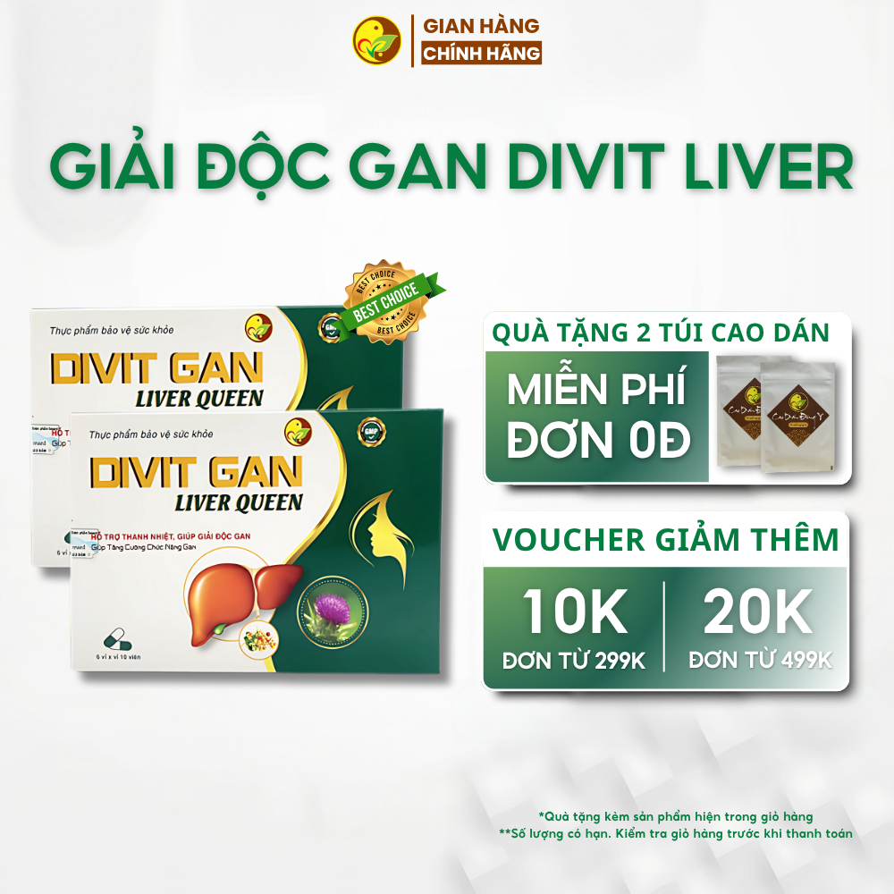 Giải Độc Gan Divit Gan Divit Pharmacy Thải Độc Gan Hỗ Trợ Loại Bỏ Độc ...