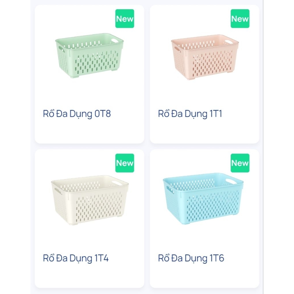 COMBO 5 RỔ ĐA DỤNG 0,8T - 1,1T - 1,4T - 1,6T MATSU | Shopee Việt Nam