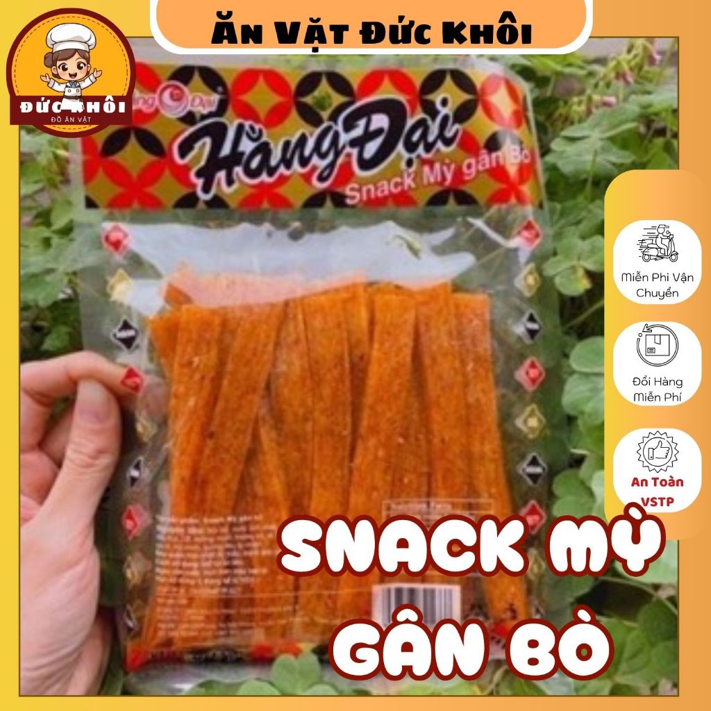 Snack Mỳ Gân Bò Hằng Đại,176G~20 thanh Snack Que Cay, Tăm Cay tuổi thơ ...