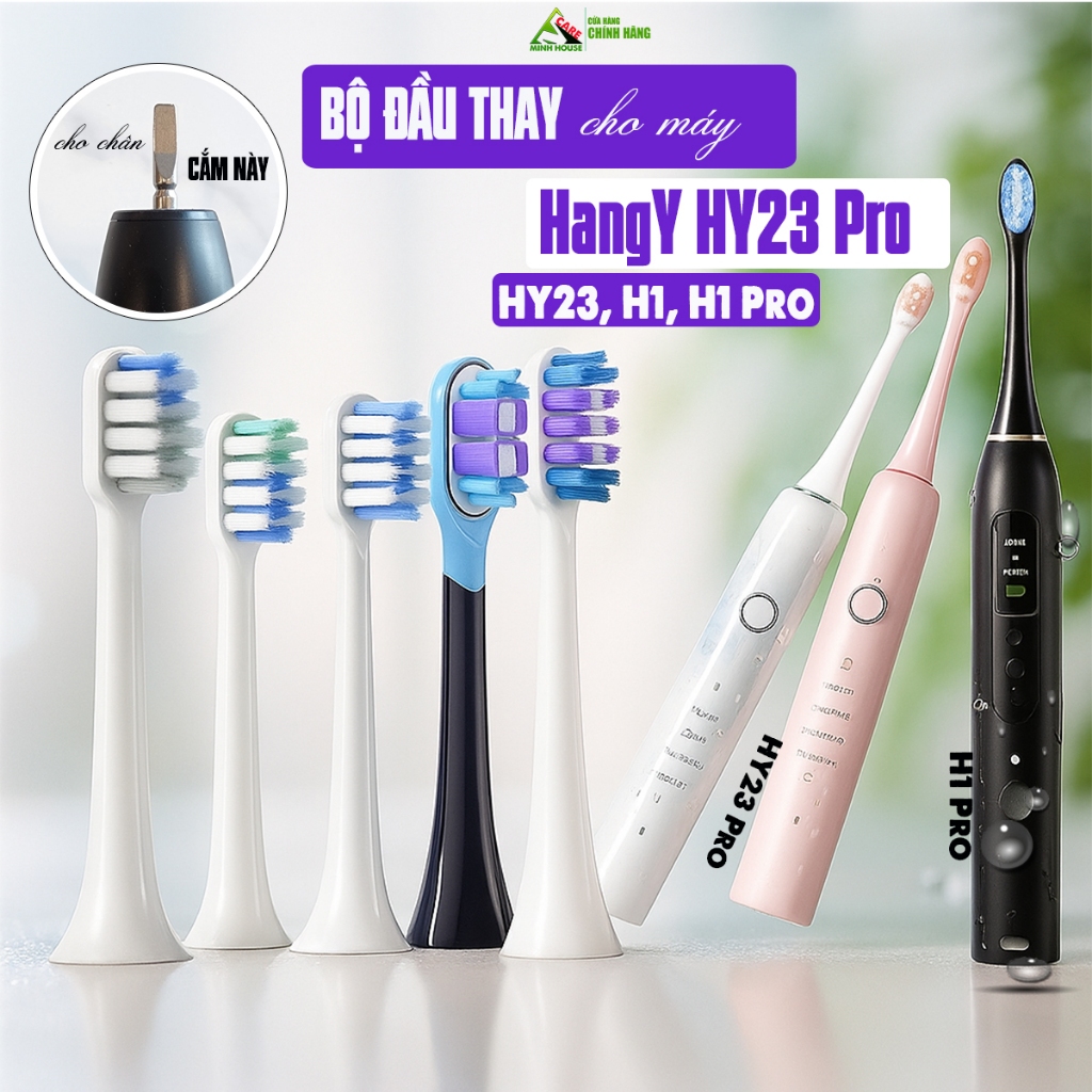 Cho máy HangY HY23 Pro, H1 Pro, Set 2 đầu bàn chải đánh răng điện, Giá ...