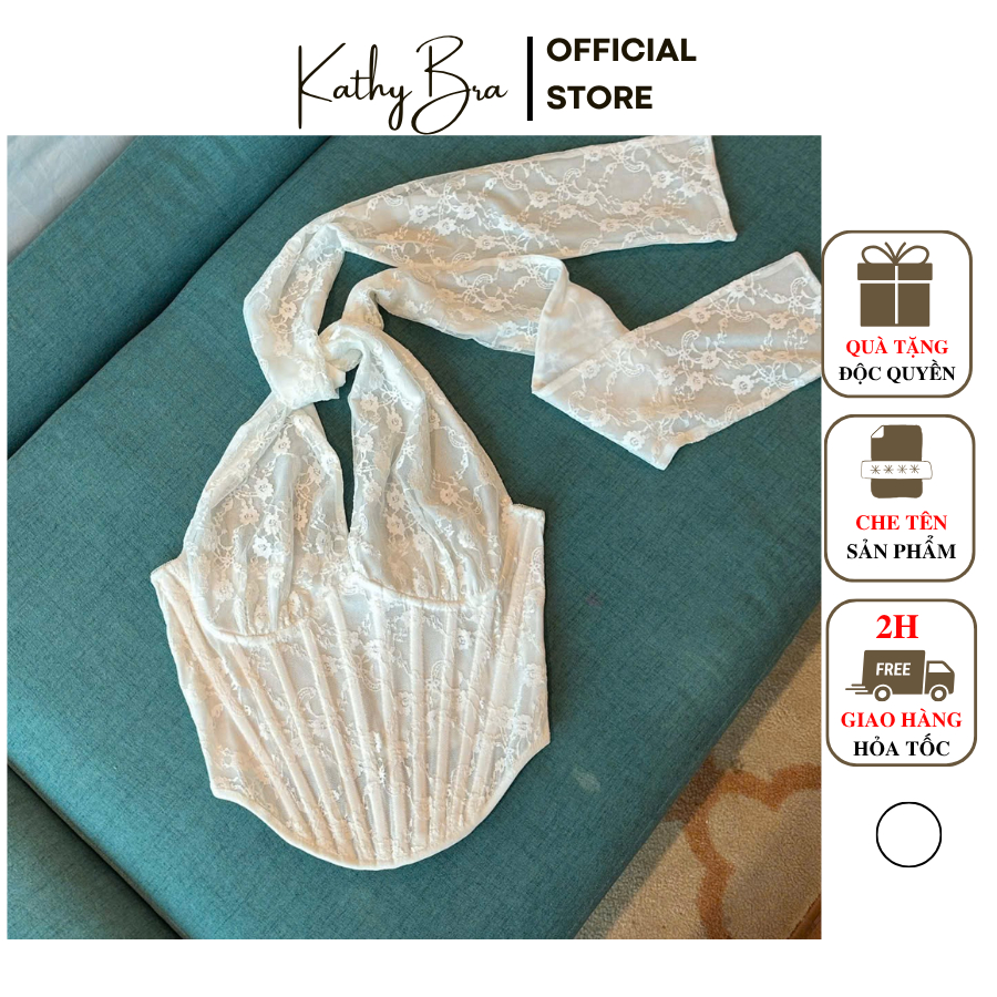 H26 [SẴN ] Áo Corset Ren Co Dãn KATHY BRA có Gọng Không Mút Mặc Được ...