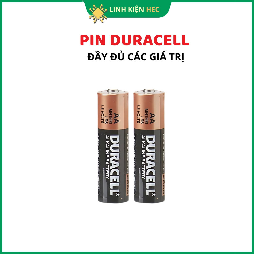 Pin Duracell AA - AAA 1.5V vỉ 2 viên siêu bền chính hãng linh kiện hec ...