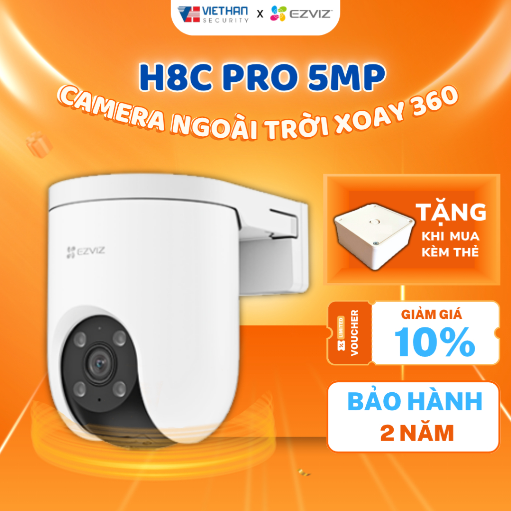 Camera WIFI EZVIZ H8C Pro 3MP/ 4MP/ 5MP, Quay Ngoài Trời 360 Độ, Đàm ...