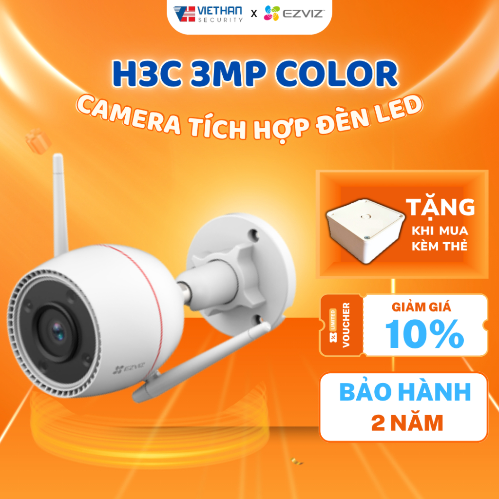 Camera Wifi ngoài trời EZVIZ H3C 3MP/4MP/5MP Ban Đêm Có Màu, Đàm Thoại ...
