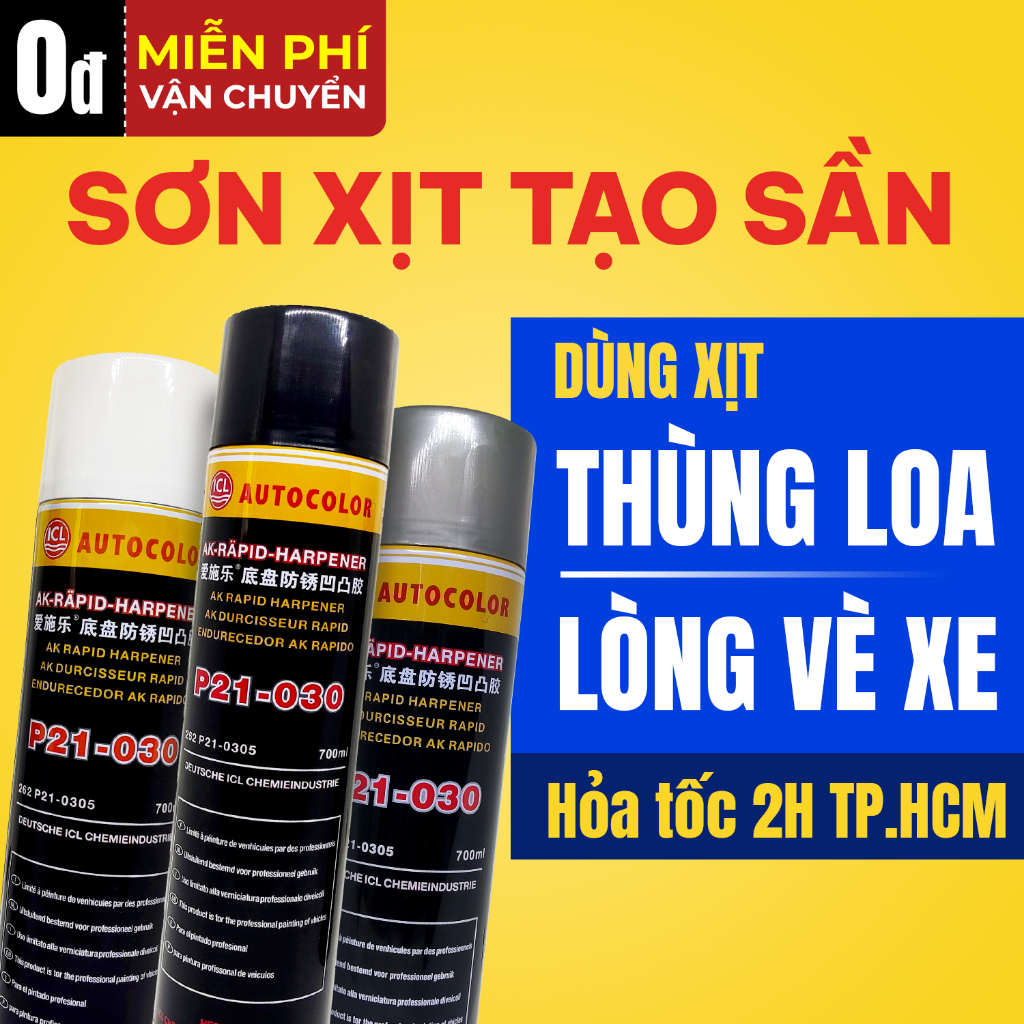 Sơn phủ gầm tạo sần babule có vòi Autocolor P21 700ml không dùng súng ...