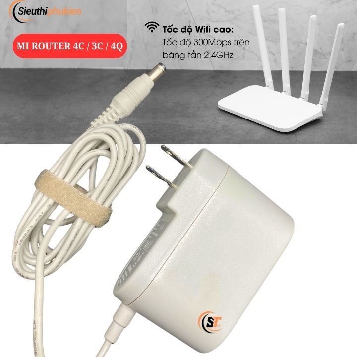 Dây nguồn cho bộ phát wifi Xiaomi Mi Router 3C / 4C / 4Q , adapter nguồn 5V cho wifi Xiaomi 3C ...