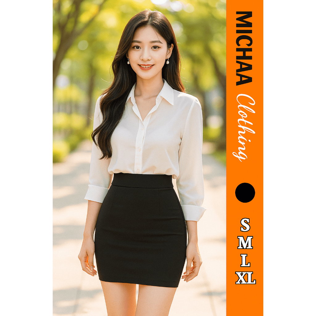 Chân Váy Công Sở Nữ Xẻ Tà Vải Mango Co Giãn Cao Cấp, Chân Váy Nhẹ Nhàng ...