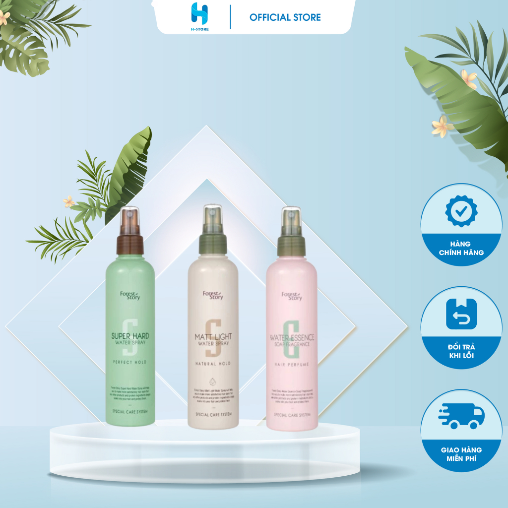 Keo xịt tóc cố định tóc FOREST STORY SUPER HARD WATER SPRAY | Shopee ...