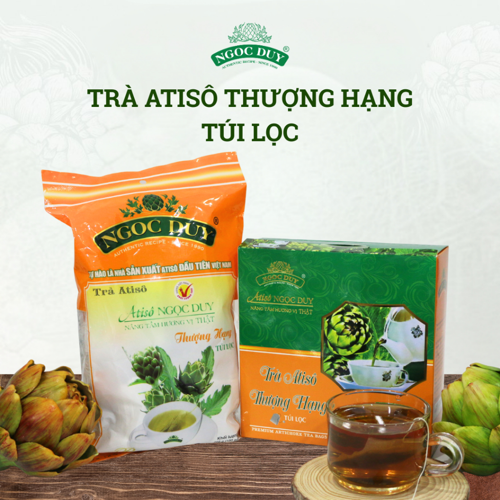 Trà Atiso túi lọc Ngọc Duy Đà Lạt xuất Hàn 100% atiso thanh nhiệt, giải ...