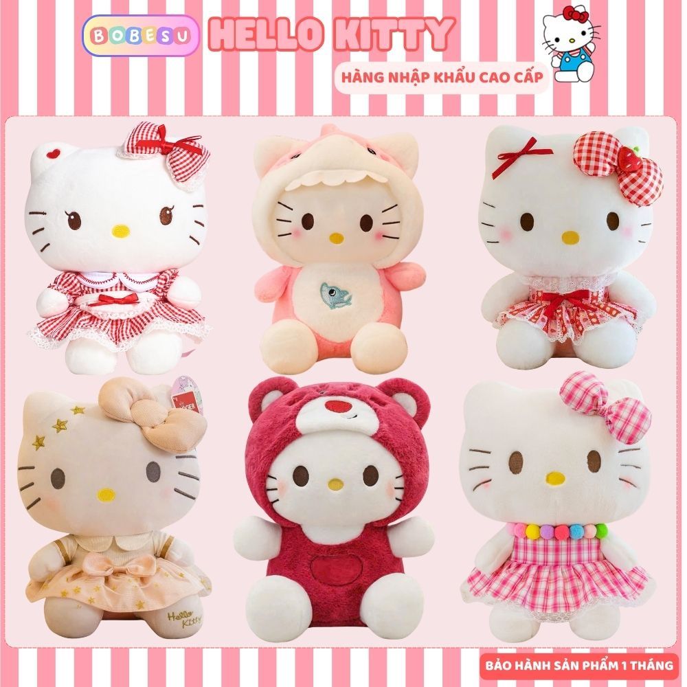 Gấu Bông Hello Kitty Cute Dễ Thương, Thú Nhồi Bông HelloKitty Nhập Khẩu ...