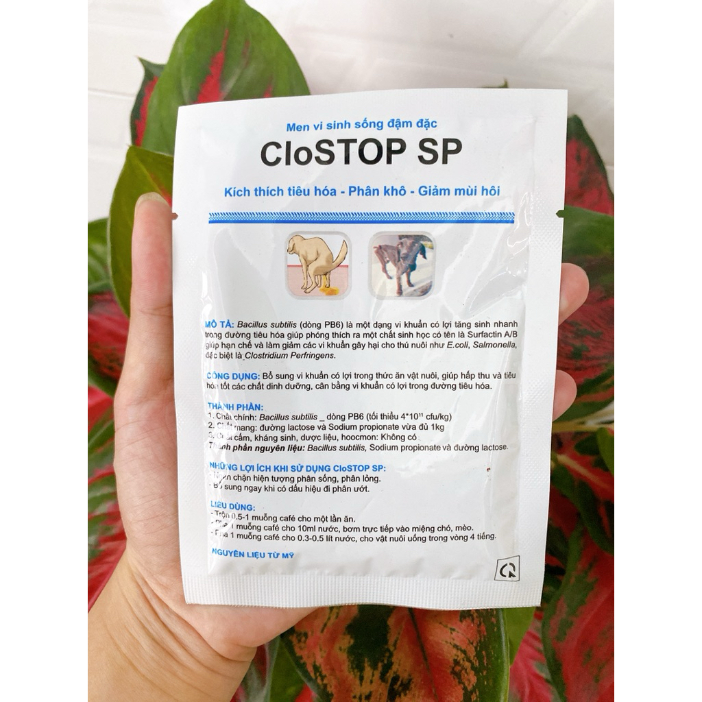 Men tiêu hóa vi sinh sống đậm đặc Clostop cho chó mèo, gà | Shopee Việt Nam