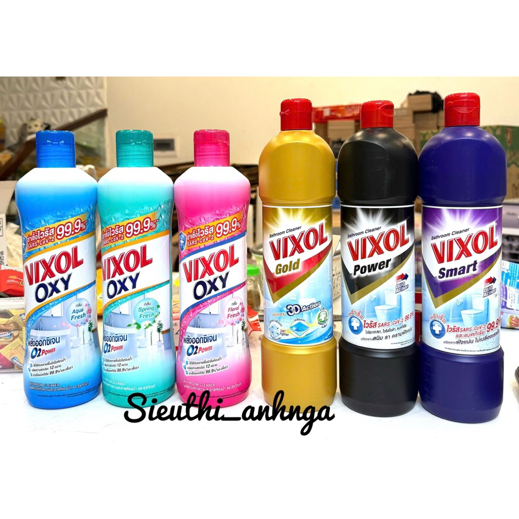 Nước Tẩy Bồn Cầu Thái Lan Vixol Chai Rửa Nhà Vệ Sinh Toilet 900/700ml ...