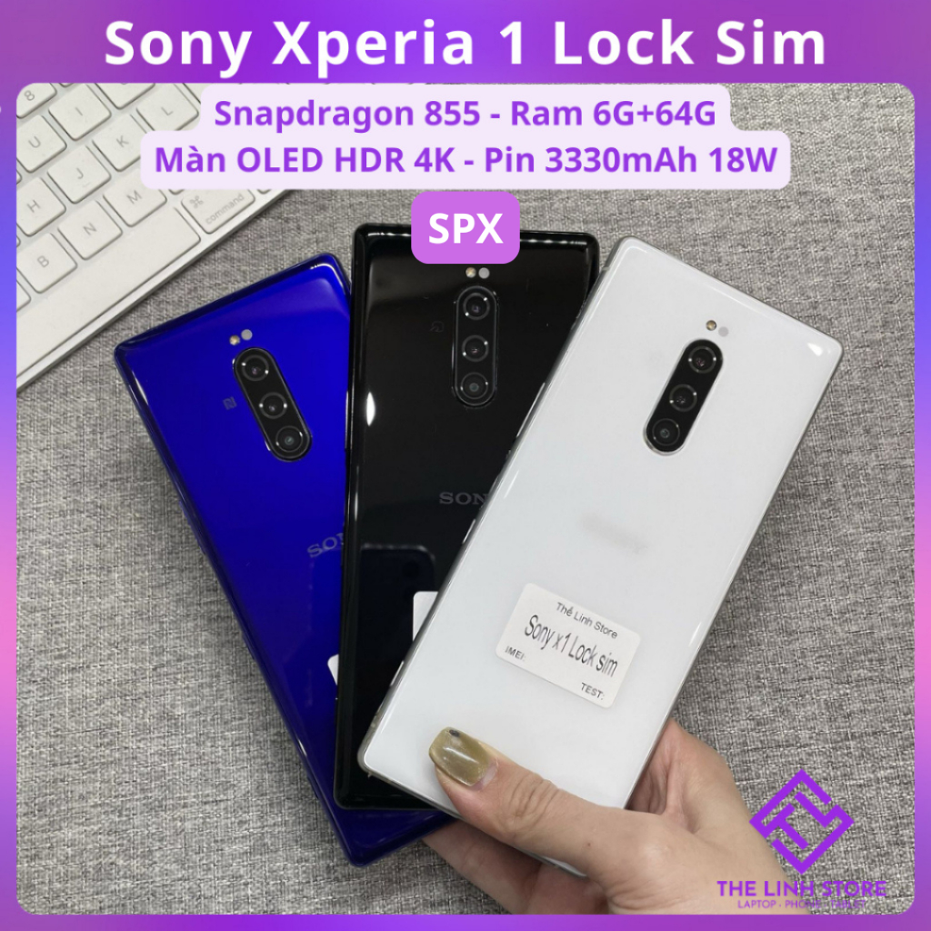 Điện thoại Sony Xperia 1 (Sony X1) bản Lock Sim (SPX) - Snap 855 màn ...