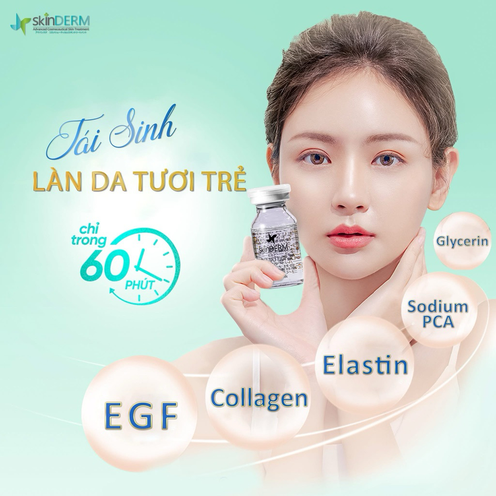 Tế bào gốc sinh học Nano EGF SKINDERM JAPAN – phục hồi da mỏng yếu - phục hồi tái tạo da sau dị ...