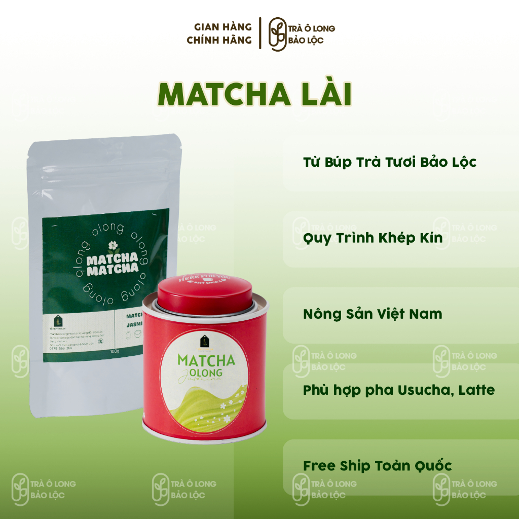 Bột Trà Matcha Olong Hoa Lài - Matcha OLong - Trà Ôlong Bảo Lộc ...