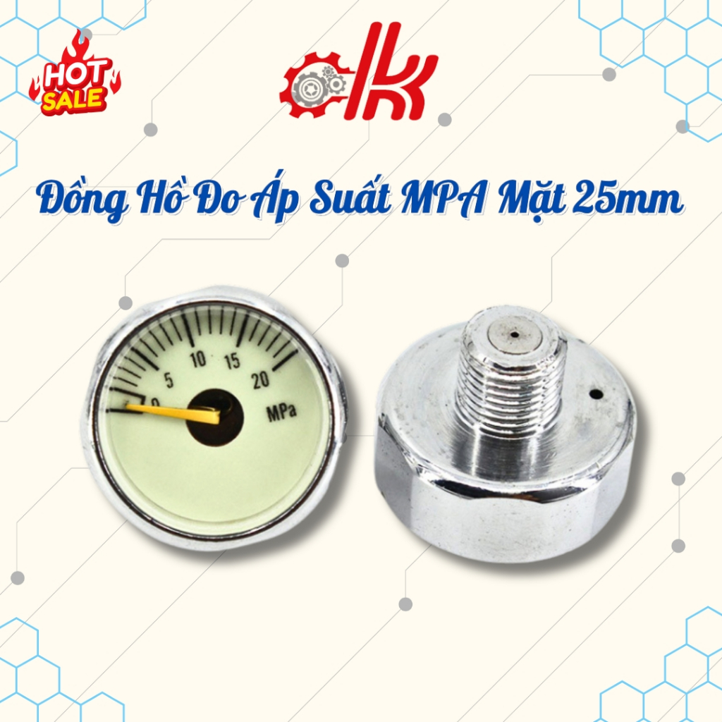 Đồng hồ áp suất MPA mặt 25mm | Shopee Việt Nam