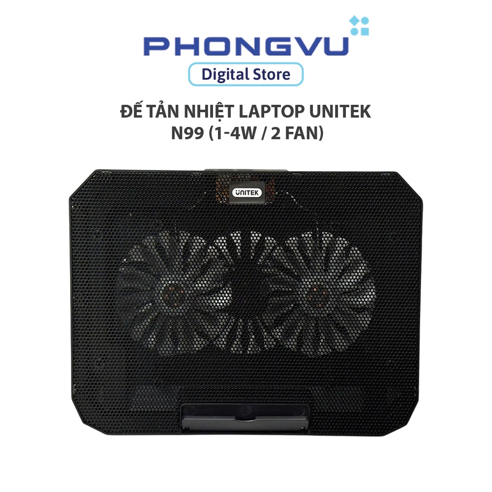 Đế tản nhiệt laptop UNITEK N99 (1-4W / 2 Fan) - Bảo hành 6 tháng ...