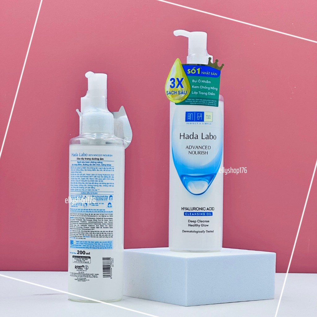 Dầu tẩy trang Hada Labo Advanced Nourish Hyaluron Cleasing Oil 200ml - Dưỡng ẩm, sạch sâu ...