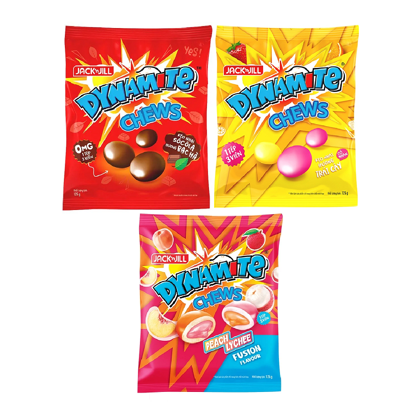 Kẹo Nhai 3 Viên Dynamite Chews Candy (Gói 125g) | Shopee Việt Nam