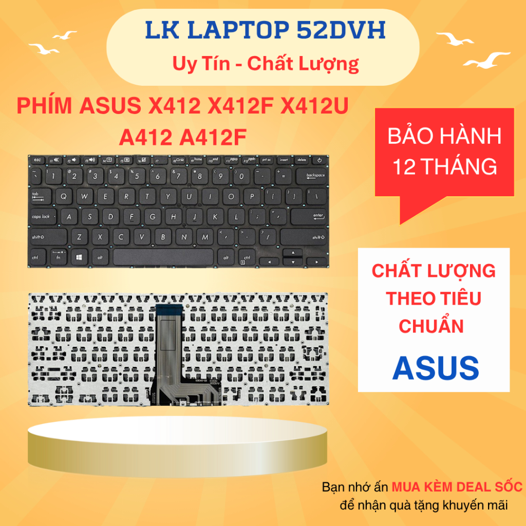 Bàn Phím Laptop Asus X412 Vivobook 14 X412 X412F X412U A412 A412F New ...
