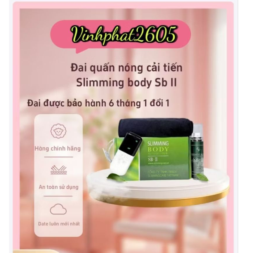 *Đai bảo hành 6 tháng* Đai cải tiến quấn nóng thải mỡ Slimming body SB ...