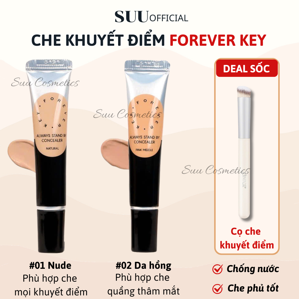 [FOREVERKEY] Kem Che Khuyết Điểm Quầng Thâm Mắt Mụn Che Hình Xăm Dạng Tuýp 10g FOREVER KEY Đủ ...