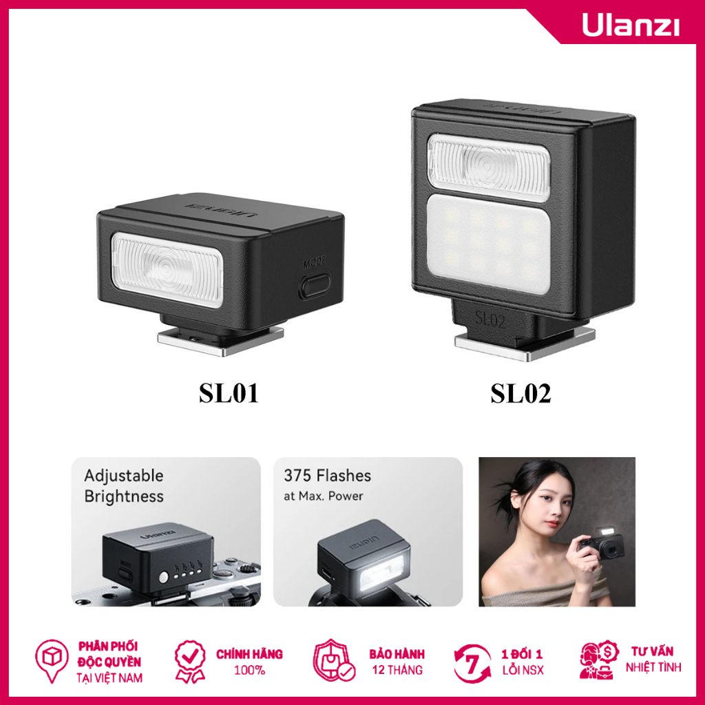 ULANZI SL01 / SL02 - Đèn Flash Mini Cho Máy Ảnh - Hàng Chính Hãng | Shopee Việt Nam