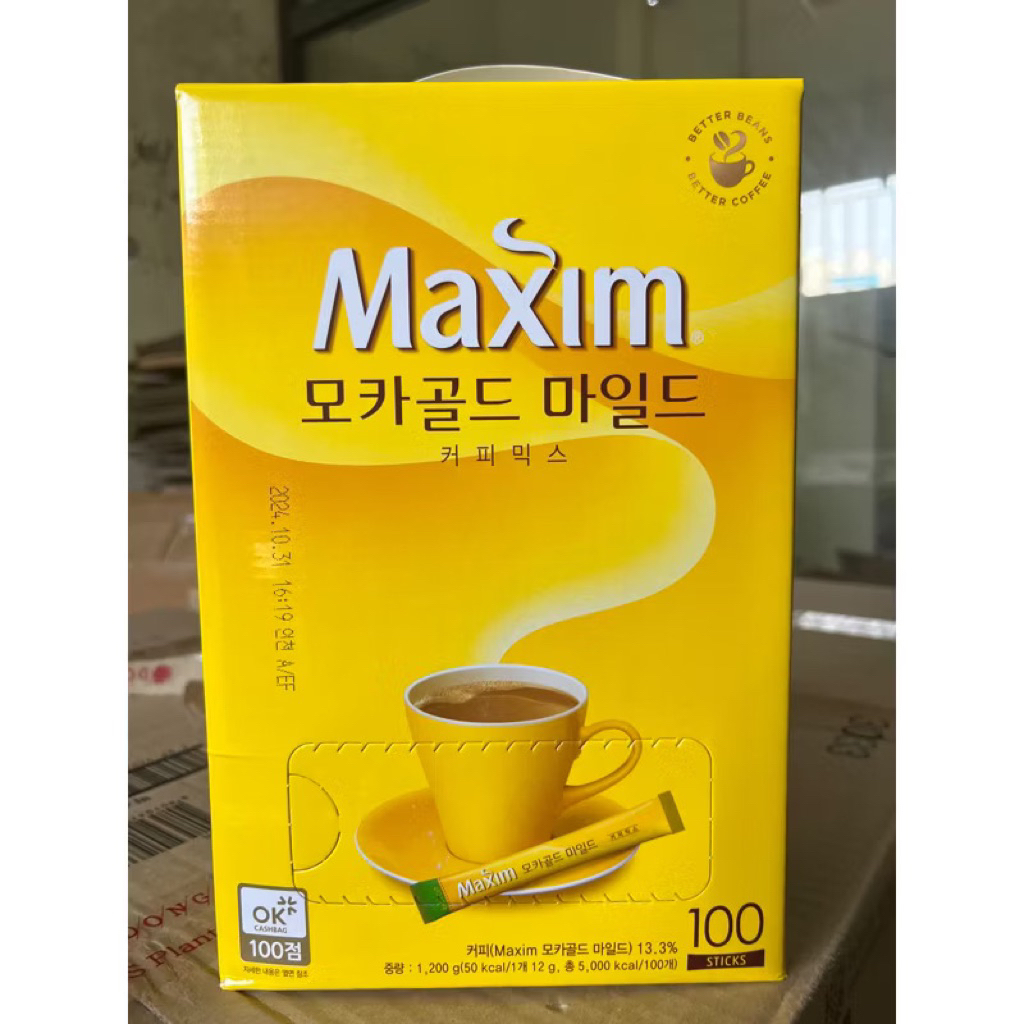 Cà Phê Hoà Tan MAXIM ( VÀNG) Nhập Khẩu Hàn Quốc Chính Hãng Có VAT ...