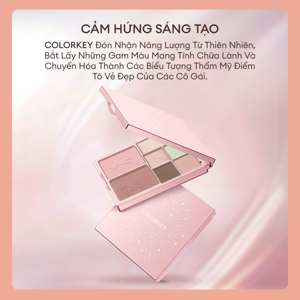 Bảng phấn mắt Colorkey 4 màu tông hồng COLORKEY Four Color Eyeshadow ...