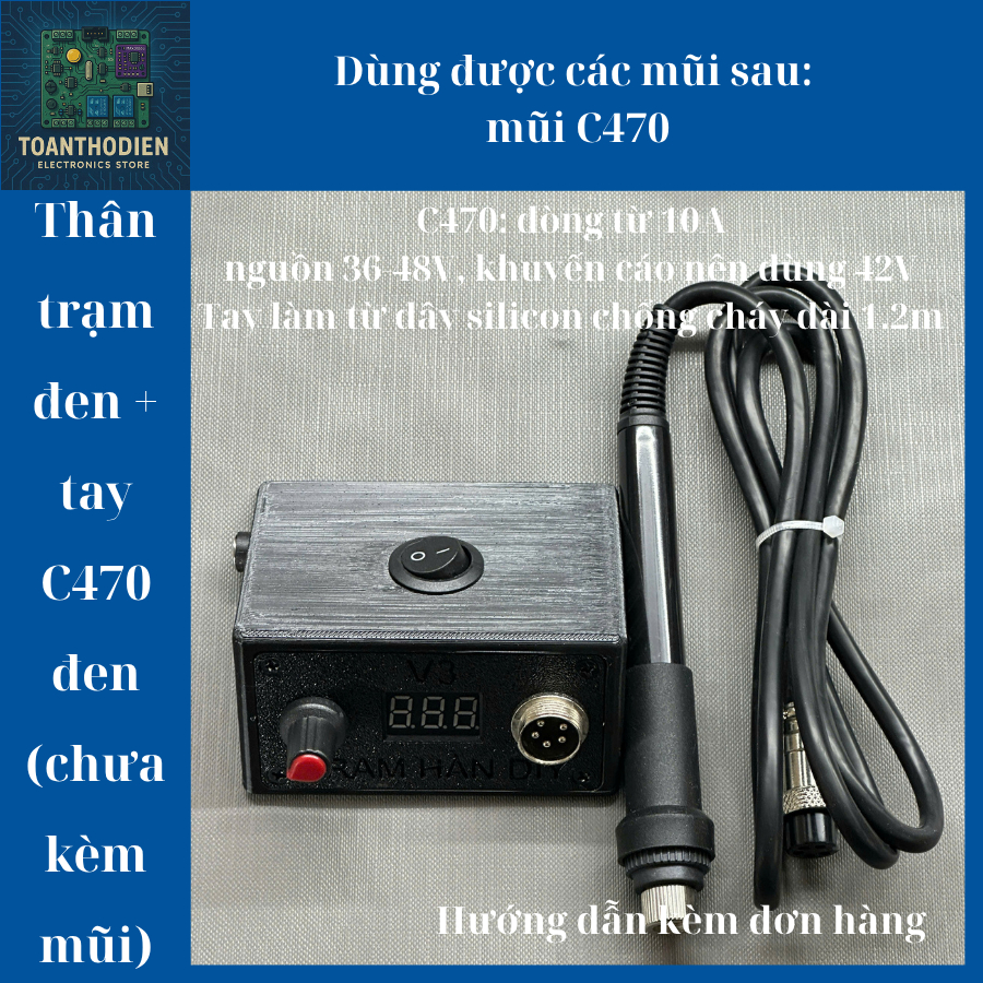 Bộ C470_ V3 Nóng nhanh trạm hàn C470, mỏ hàn C470 | Shopee Việt Nam