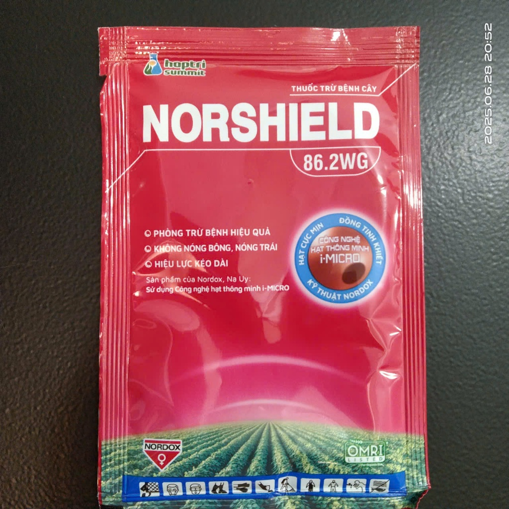 NORSHIELD 86.2WG gói 50gr - Phòng trừ bệnh thối thân, thối trái, vàng ...
