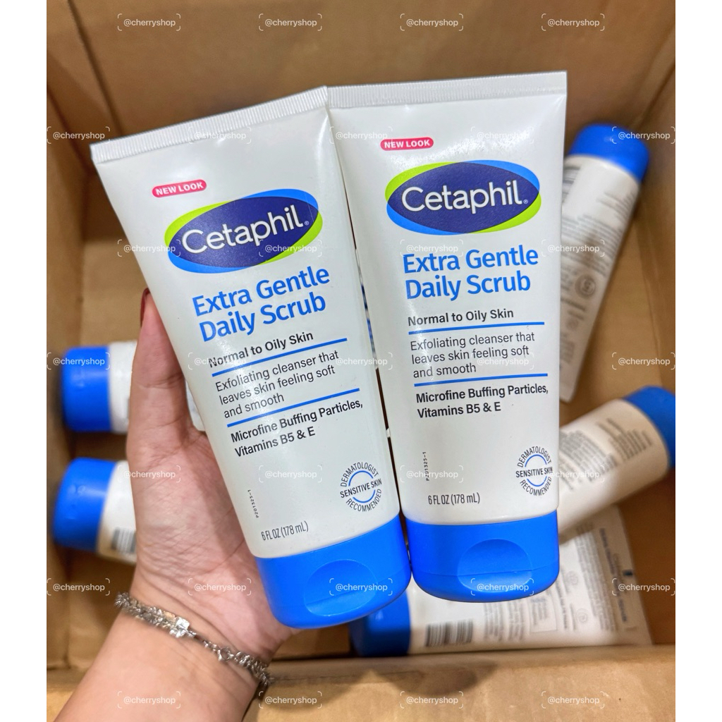 Sửa rửa mặt tẩy tế bào chết Cetaphil Extra Gentle Daily Scrub (178ml) | Shopee Việt Nam