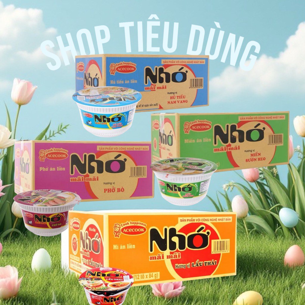 Mì Lẩu Thái Nhớ Mãi Mãi Acecook 1 Thùng 12 Tô x 84 G | Shopee Việt Nam