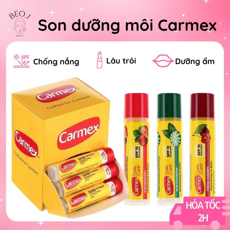 [HÀNG MỸ] Son dưỡng môi Carmex Carmex Lip Balm - Beoi Mart | Shopee Việt Nam