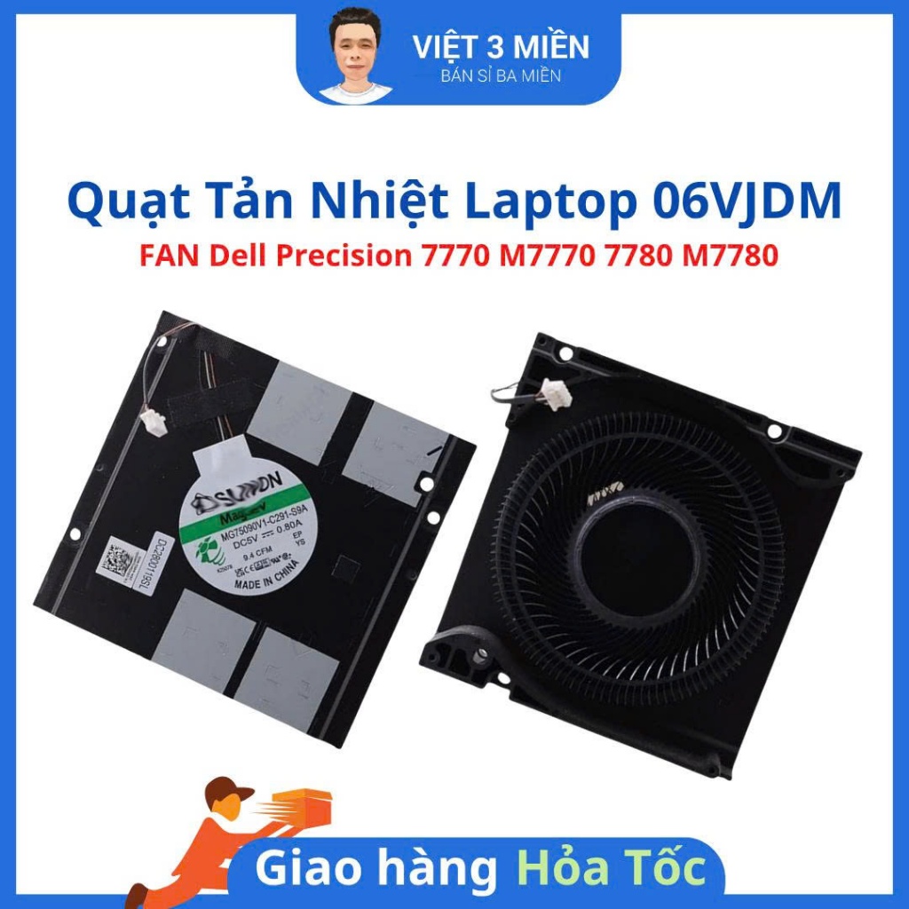 Fan Quạt tản nhiệt laptop Dell Precision 7770 M7770 7780 M7780 06VJDM ...