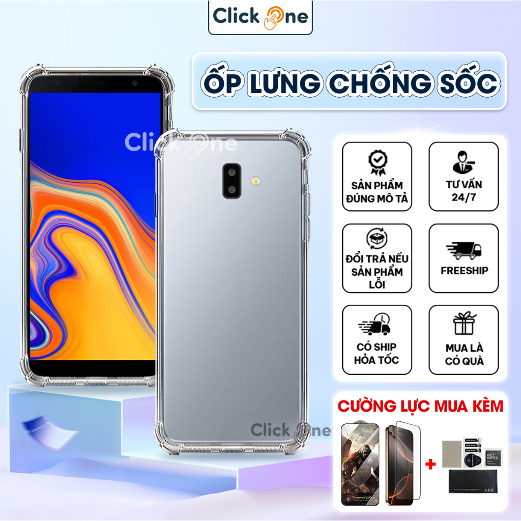 Ốp lưng Samsung J4 Plus, J4 Prime, J6 Plus, J6 Prime Silicon dẻo trong ...