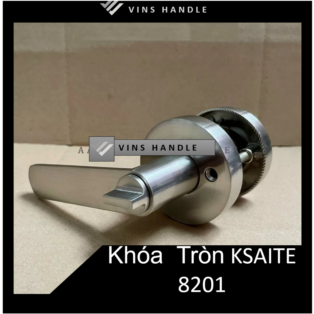 Khoá cửa tay gạt KSAITE 8201 mạ inox SUS304 - Khoá tròn gạt inox ...