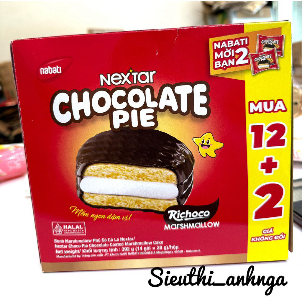 Bánh Nabati Marshmallow Choco Pie Phủ Sôcôla Nextar Chocolate Coated ...