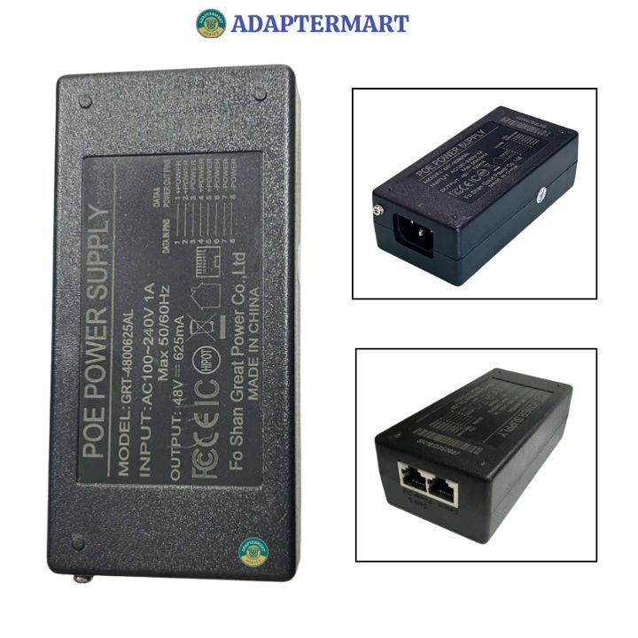 Cục nguồn POE 48V dùng cho wifi của Ubiquiti, Modem, Switch, camerab ...