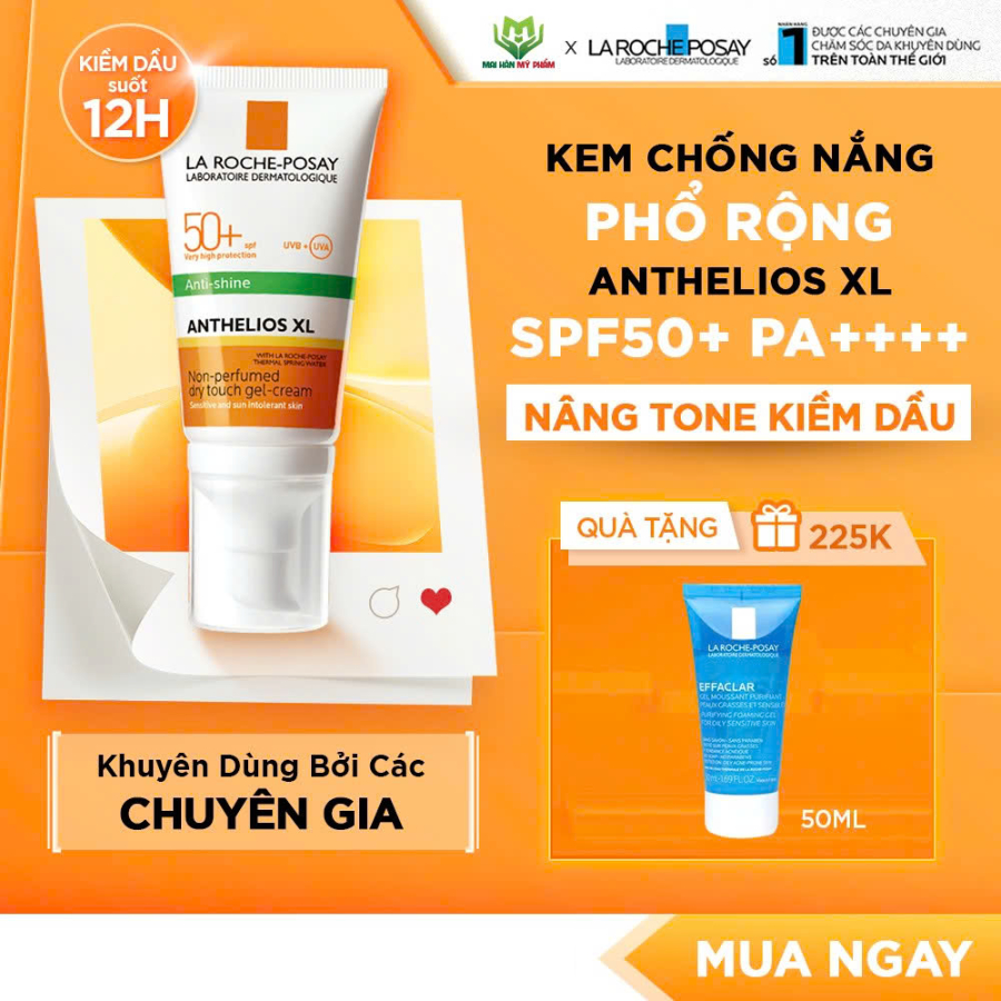 Kem chống nắng nâng tone cho da dầu La Roche-Posay Anthelios XL SPF50+ PA++++ 50ml | Shopee Việt Nam