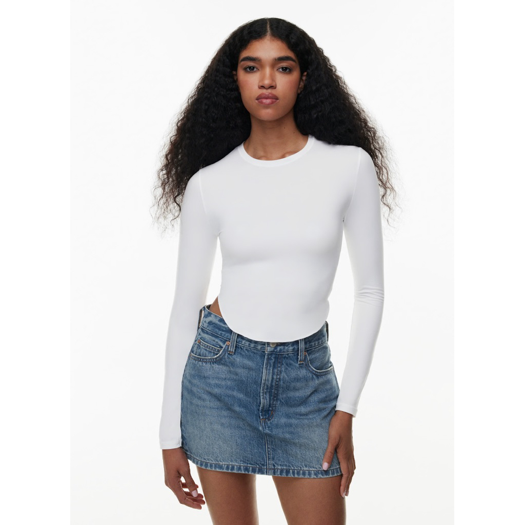 Áo thun wilfred hàng sample dáng crop top | Shopee Việt Nam
