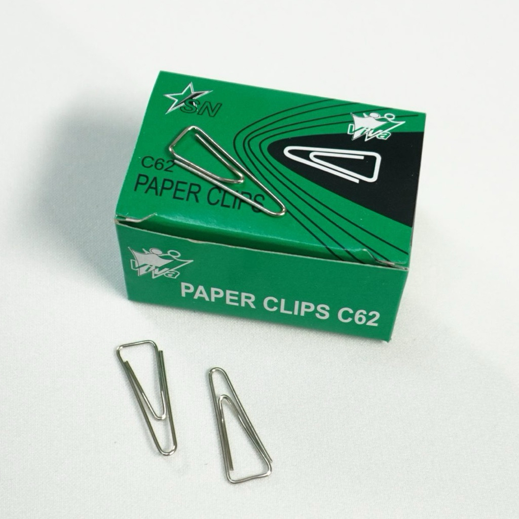 Ghim kẹp giấy C62, ghim tài liệu,văn bản, ghim vòng không màu, ghim tam ...