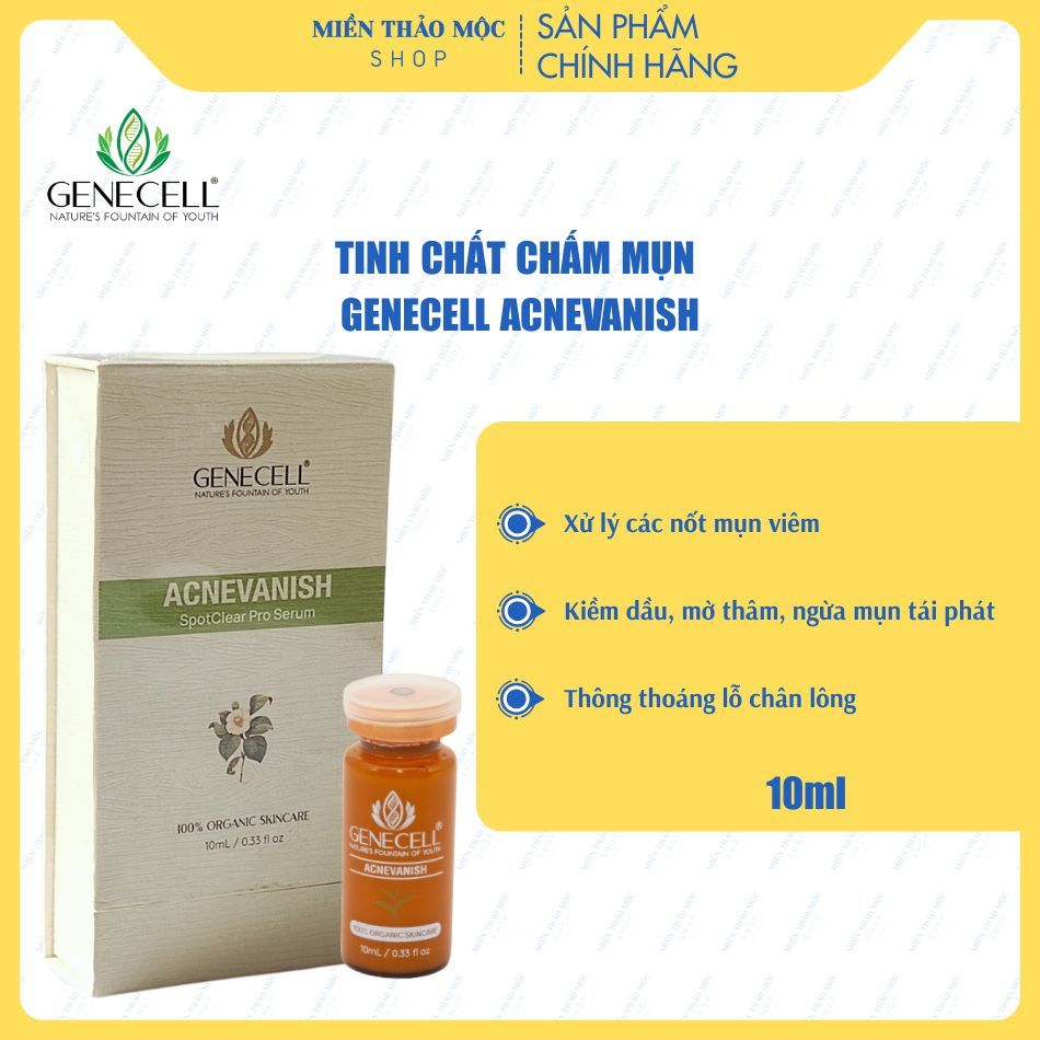 Tinh chất loại bỏ mụn và hạn chế dầu nhờn Genecell Acne Vanish OMC 10ml ...