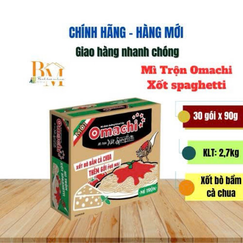 Thùng 30 gói Mì trộn Omachi xốt Spaghetti 90g | Shopee Việt Nam