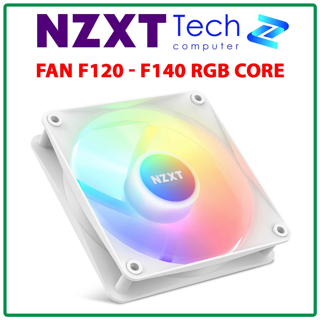 Quạt Case NZXT F120 / F140 RGB CORE White (Single Pack) Chính Hãng ...