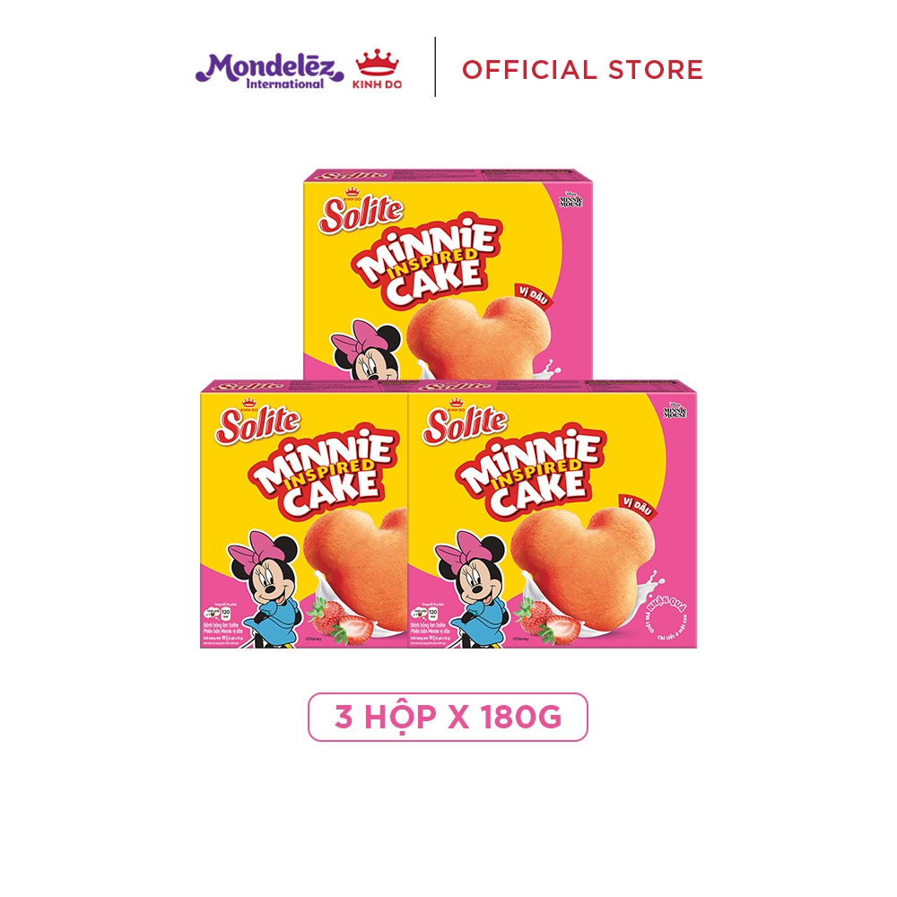 Bánh Bông Lan Solite Phiên Bản Mickey, Combo 3 Hộp X 180G - LIVE ...