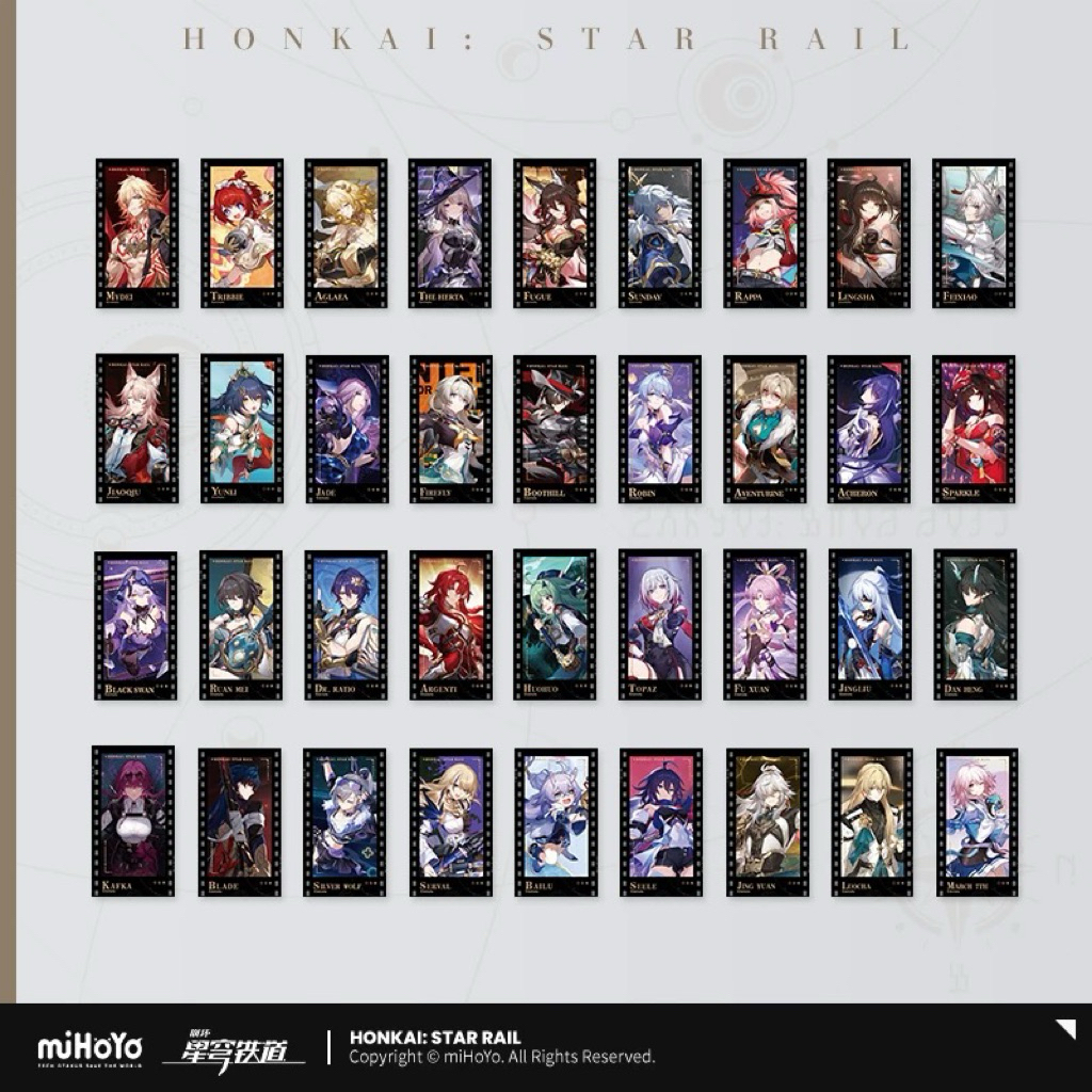 (Mihoyo Official) Card Honkai Star Rail Genshin Impact Robin Aventurine ...