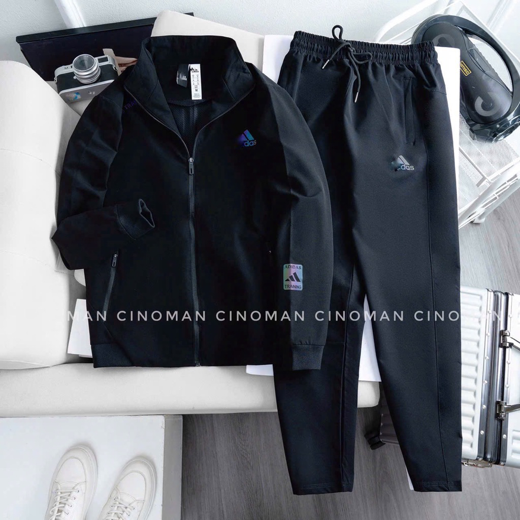 SÉT BỘ GIÓ 2 LỚP- ĐỒ BỘ THỂ THAO NAM CINOMAN VẢI GIÓ SẦN MẶC ẤM BỀN ĐẸP ...