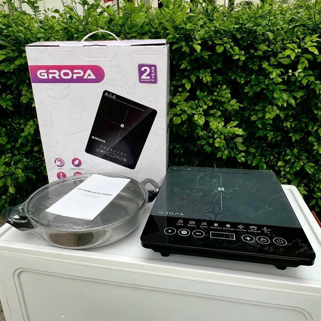 BẾP TỪ GROPA TẶNG KÈM NỒI BH 12 THÁNG TIẾT KIỆM ĐIỆN | Shopee Việt Nam